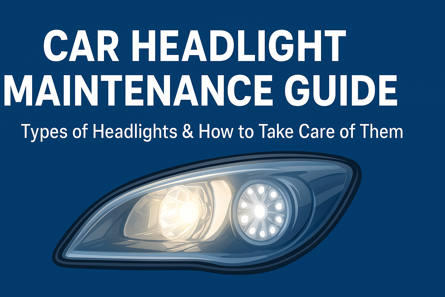 Car Headlight Maintenance Guide: Types of Headlights & How to Take Car ...